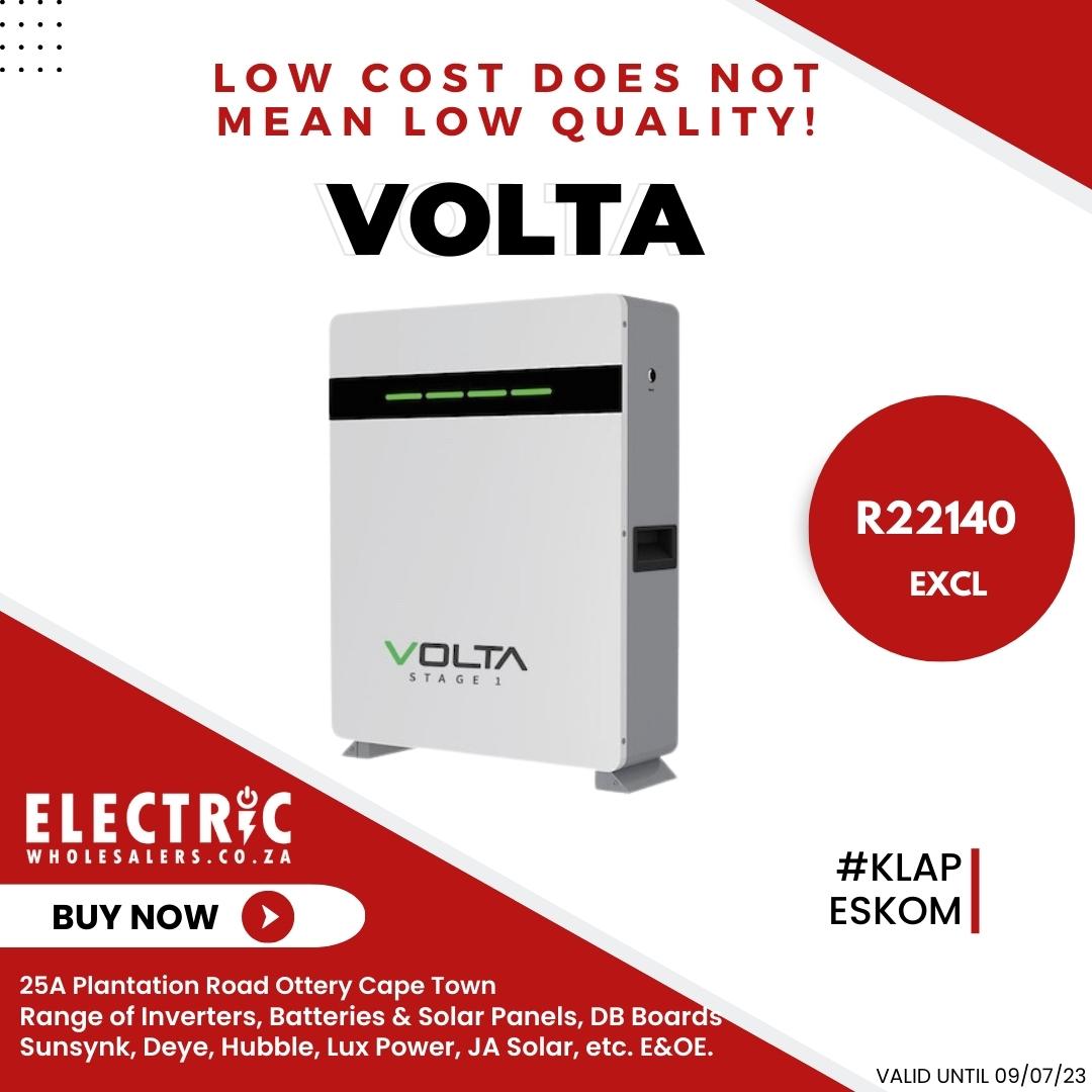 Volta Stage 1 - 5kWh 5kW Lithium Battery – Electric Wholesalers