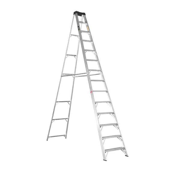 BADGER BAH1014 Full Aluminium 14-Step Single Sided Ladder – Electric ...